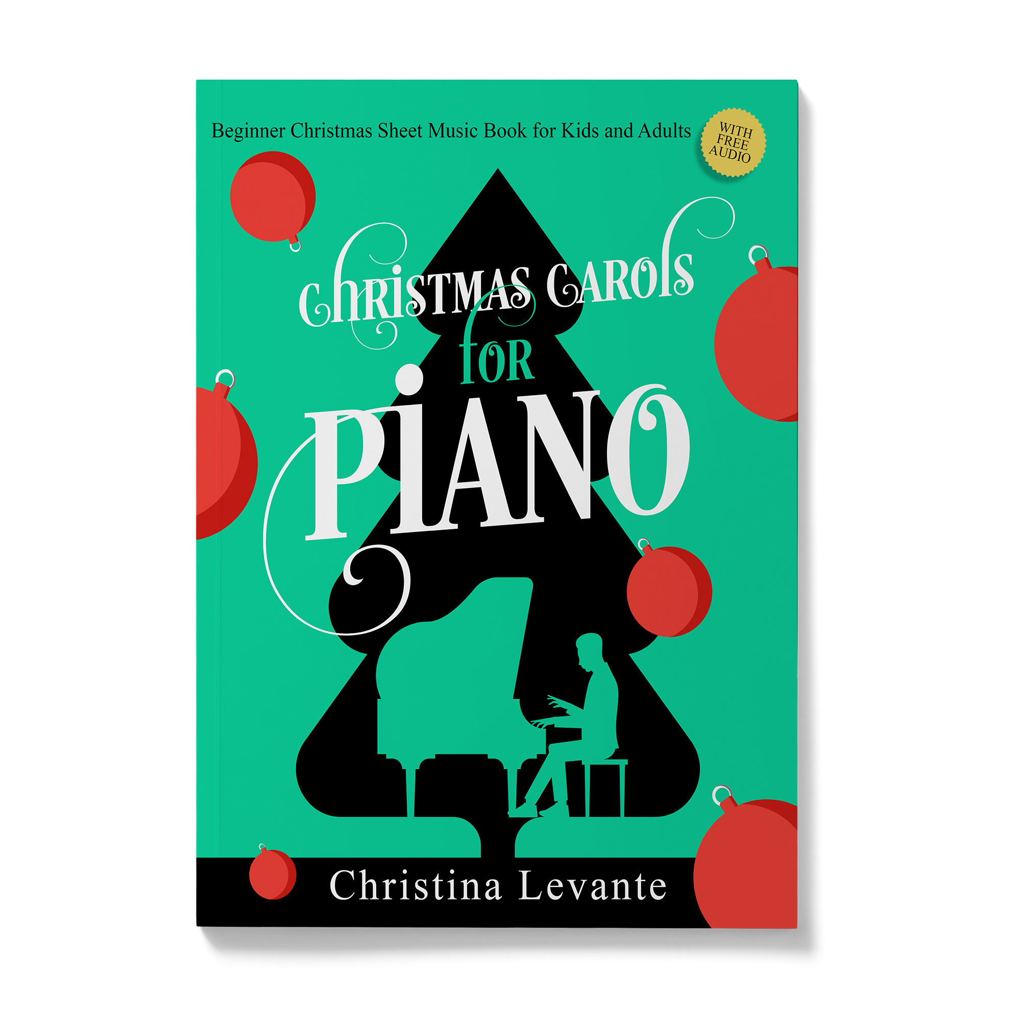 Christmas Carols for Piano. Beginner Christmas Sheet Music Book for Ki ...